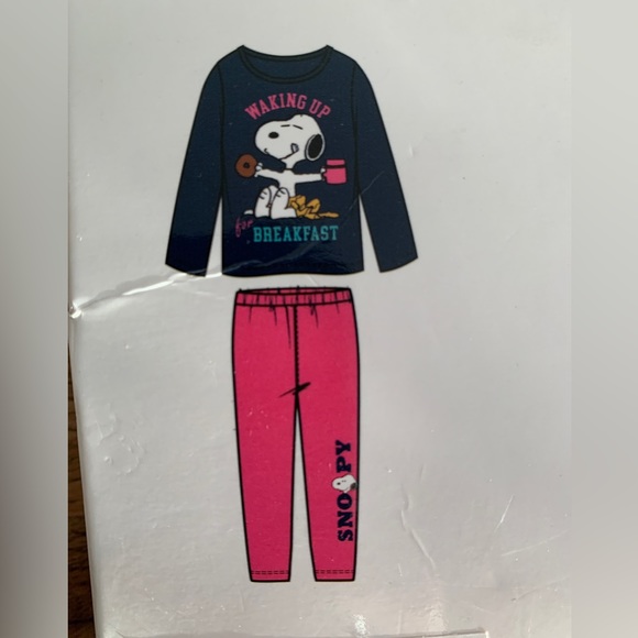 Peanuts | Pajamas | Peanuts Snoopy Charlie Brown Girls 7 8 Pajama Set ...
